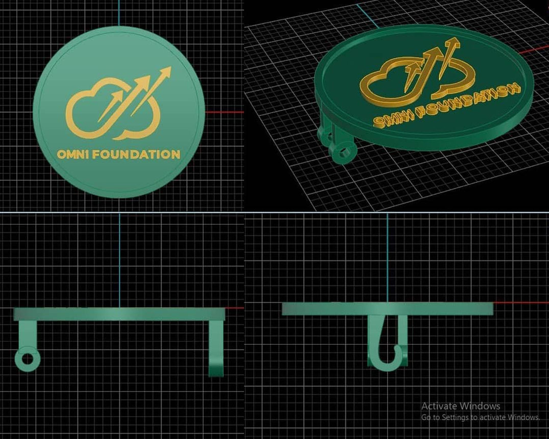 Custom Logo Brooch in Yellow Gold | Luxury Accessories | AME Jewellery