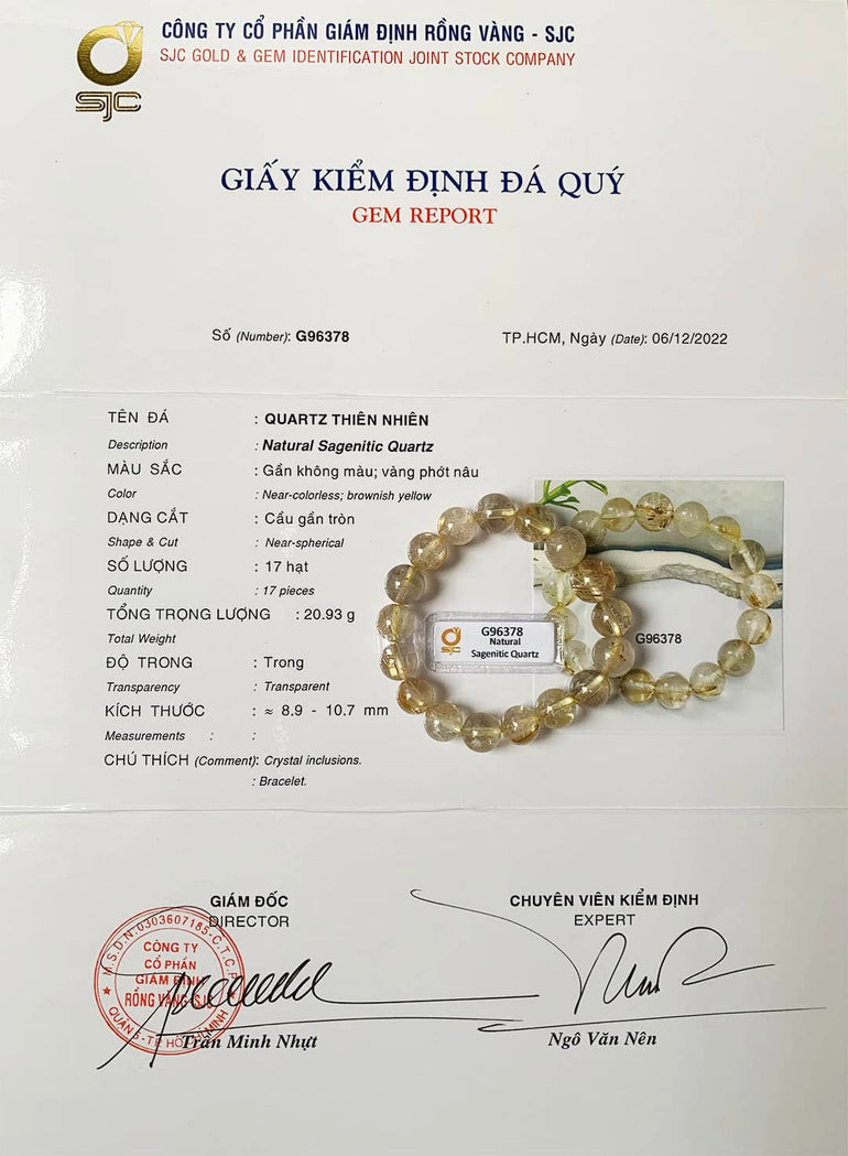 Natural Golden Sagenitic / Rutile Quartz Beads Bracelet– AME Jewellery